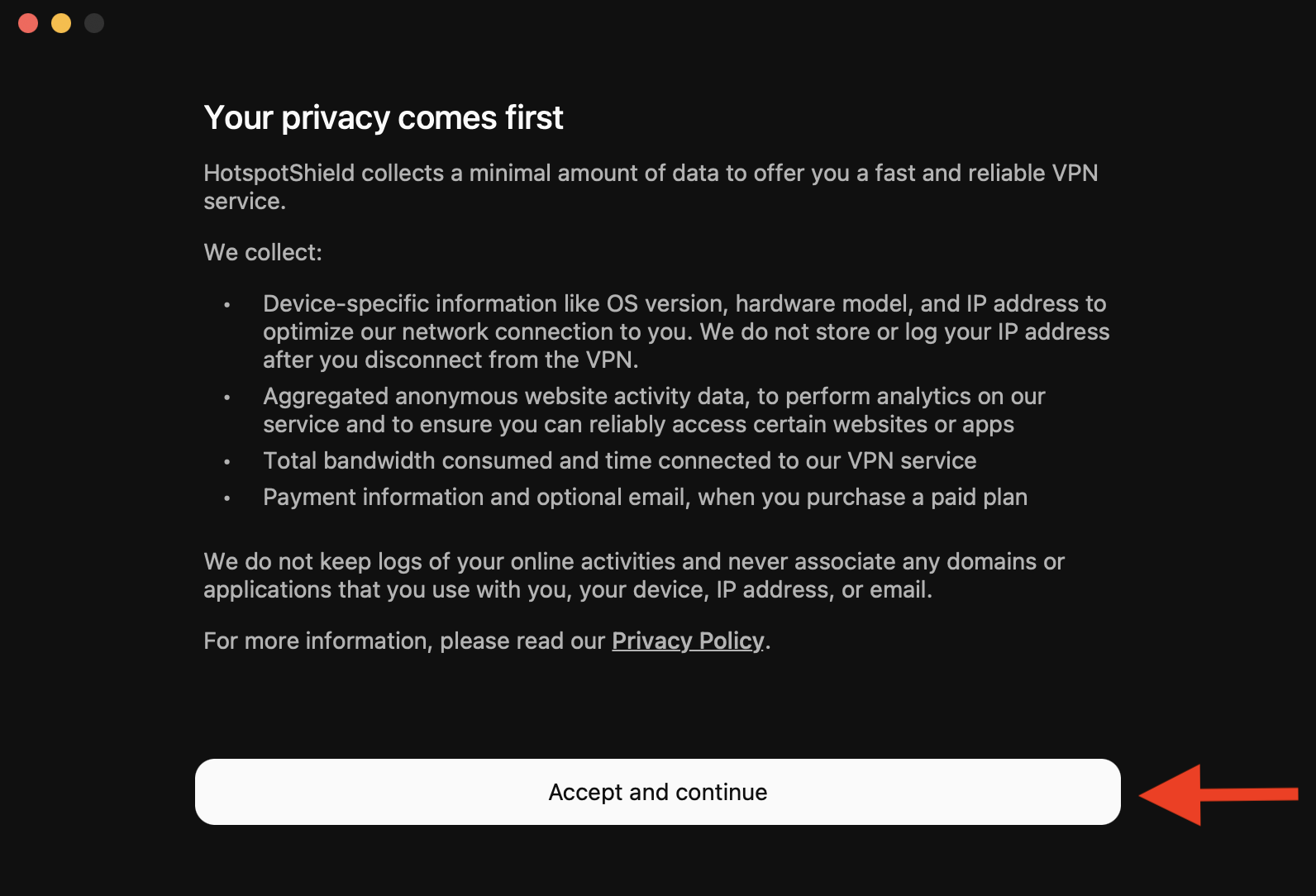 How do I sign into Hotspot Shield on the Mac? – Hotspot Shield Support ...