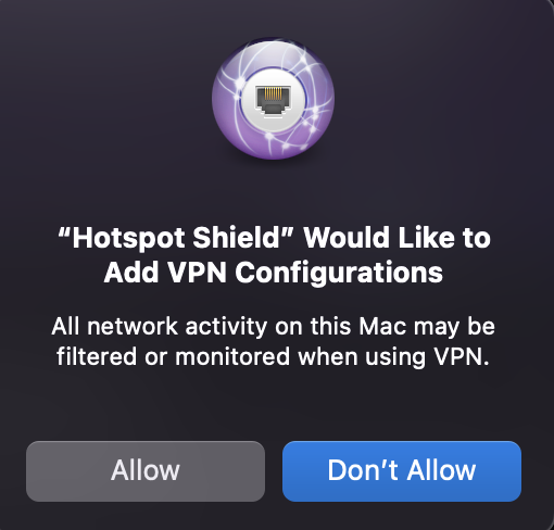 How do I sign into Hotspot Shield on the Mac? – Hotspot Shield Support Center